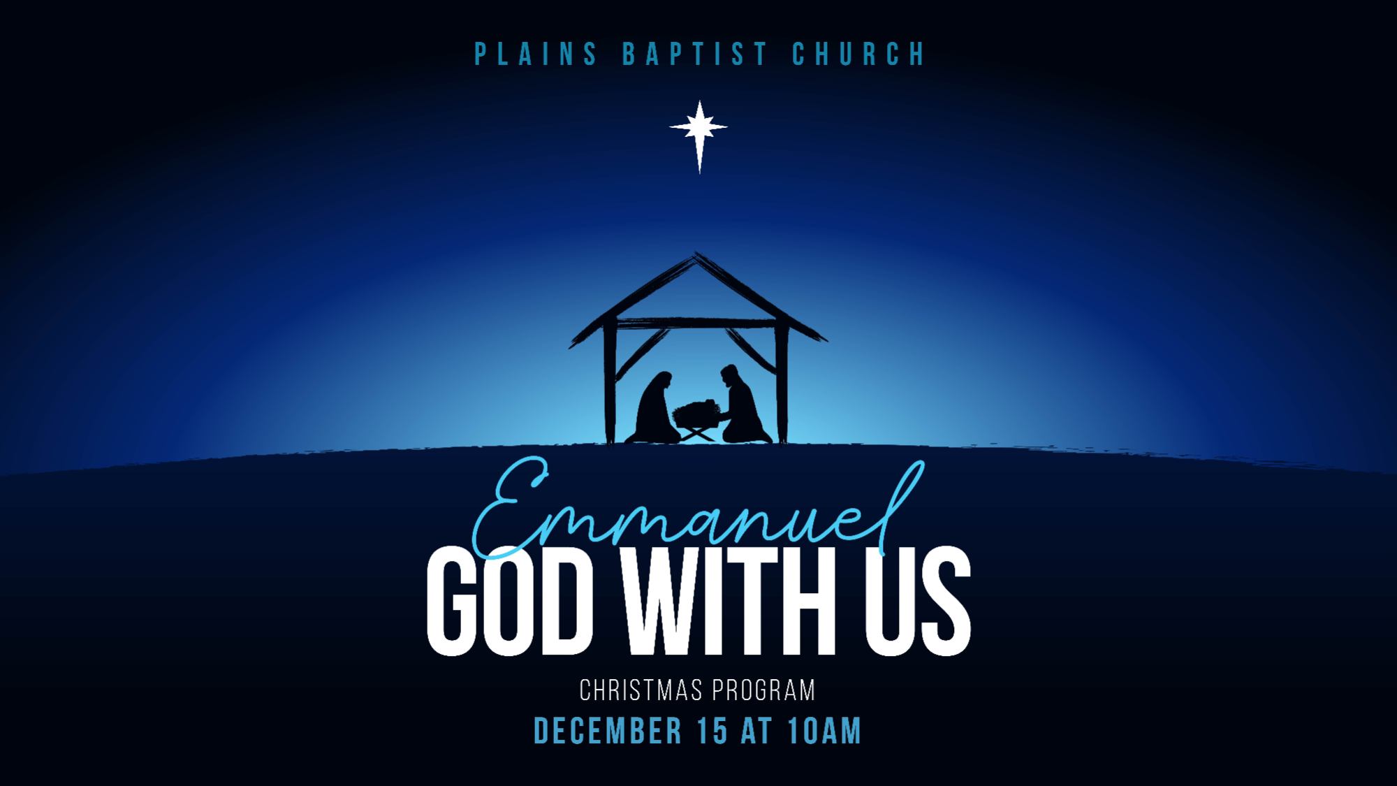 Christmas Program: Emmanuel God With Us